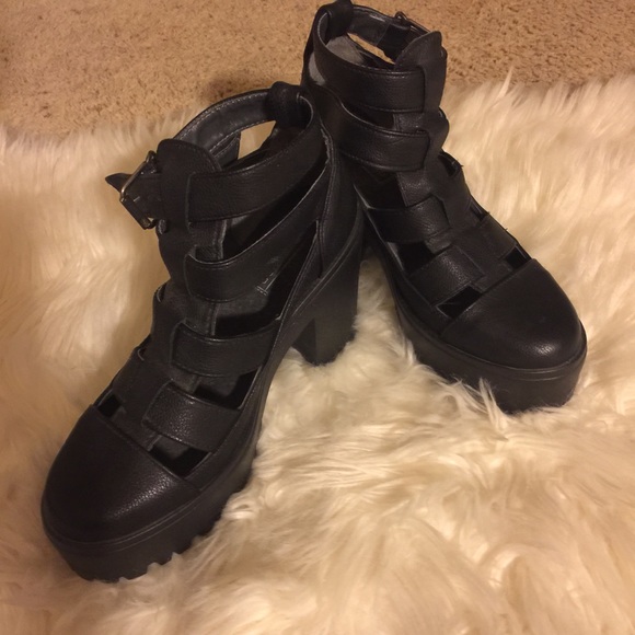 Topshop | Shoes | Topshop Chunky Booties | Poshmark